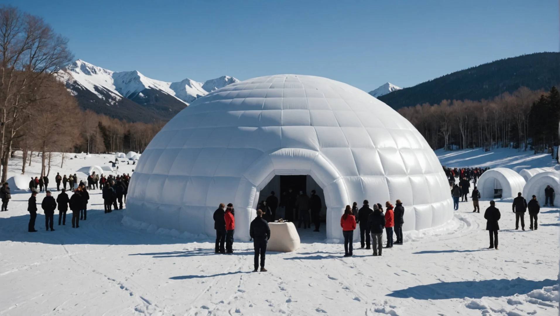 5 conseils pour une installation d'igloo gonflable événementiel